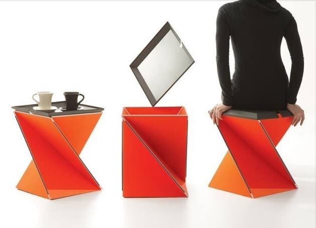 Origami-Inspired Folding Stool by Yves Behar - Interior Design, Design ...